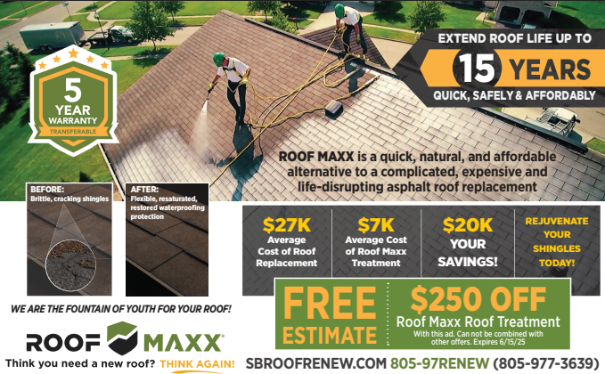 About Roof Maxx of Ventura - Asphalt Shingle Roof Restore